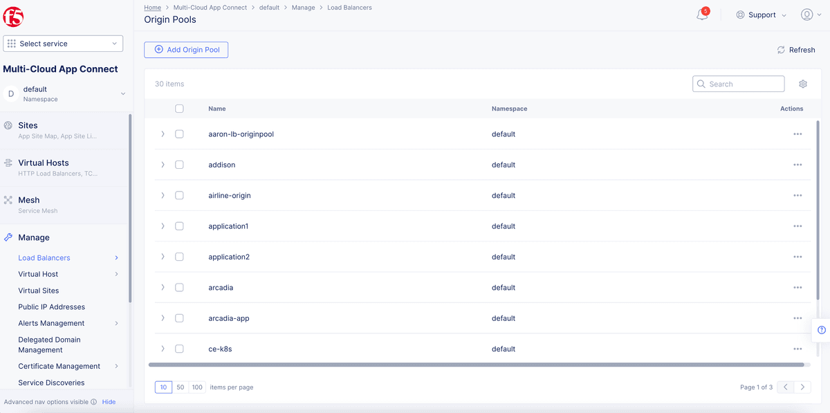 Origin Pools | F5 Distributed Cloud Technical Knowledge