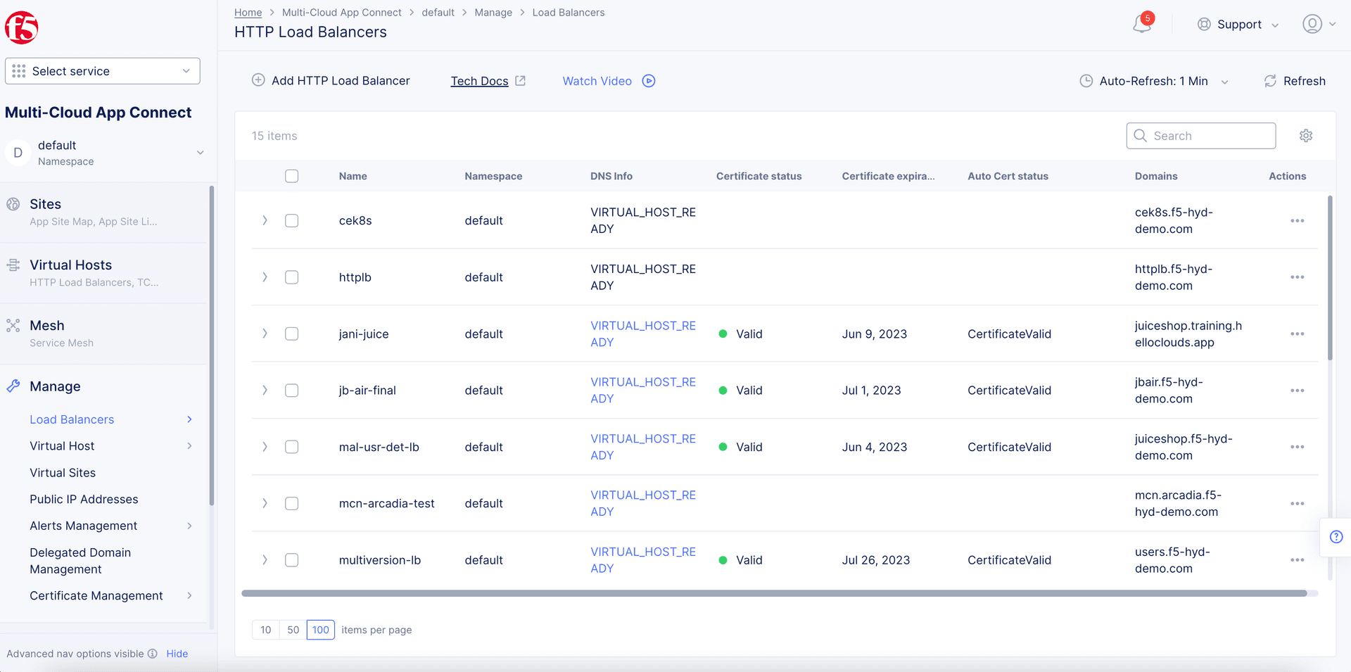 HTTP Load Balancer | F5 Distributed Cloud Technical Knowledge
