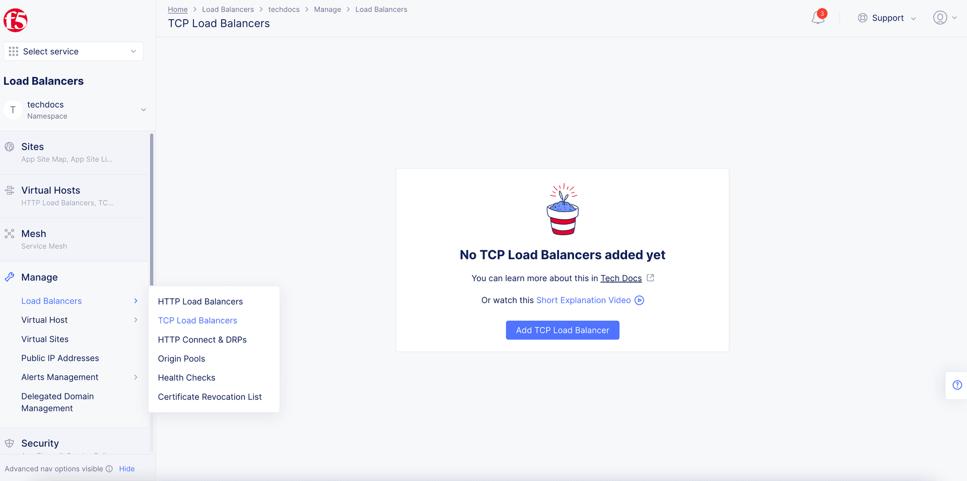 TCP Load Balancer | F5 Distributed Cloud Technical Knowledge
