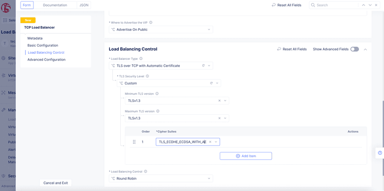 TCP Load Balancer | F5 Distributed Cloud Technical Knowledge