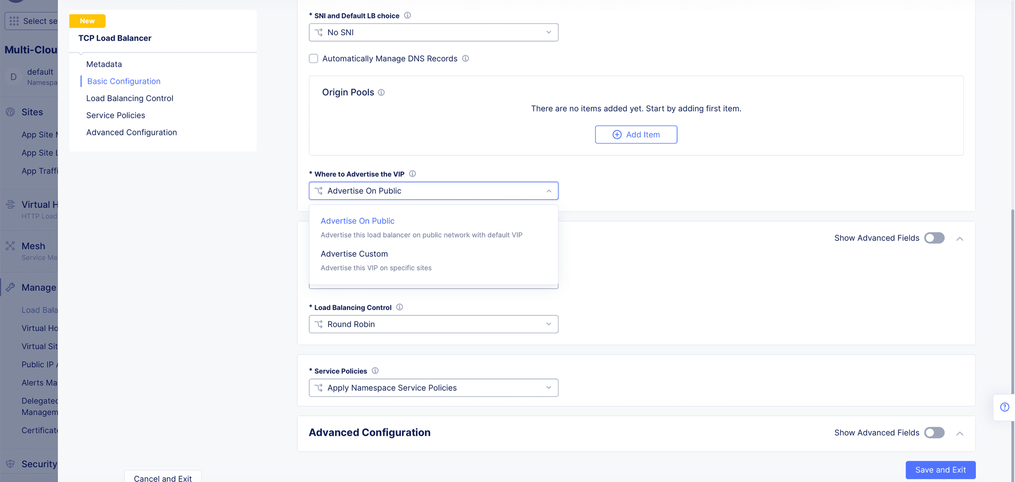 TCP Load Balancer | F5 Distributed Cloud Technical Knowledge