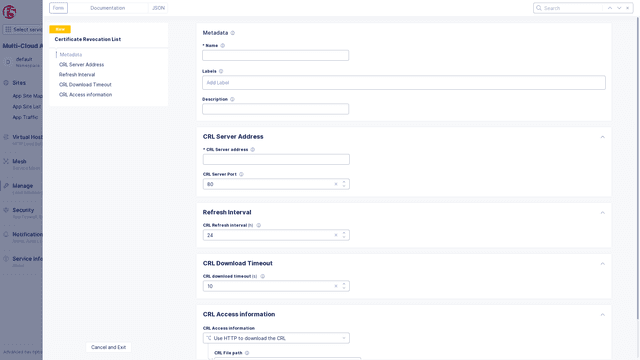 Configure Certificate Revocation List | F5 Distributed Cloud Technical ...