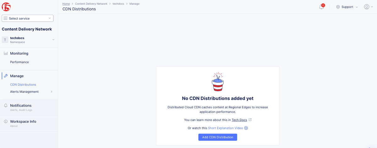 Configure CDN Distribution | F5 Distributed Cloud Technical Knowledge