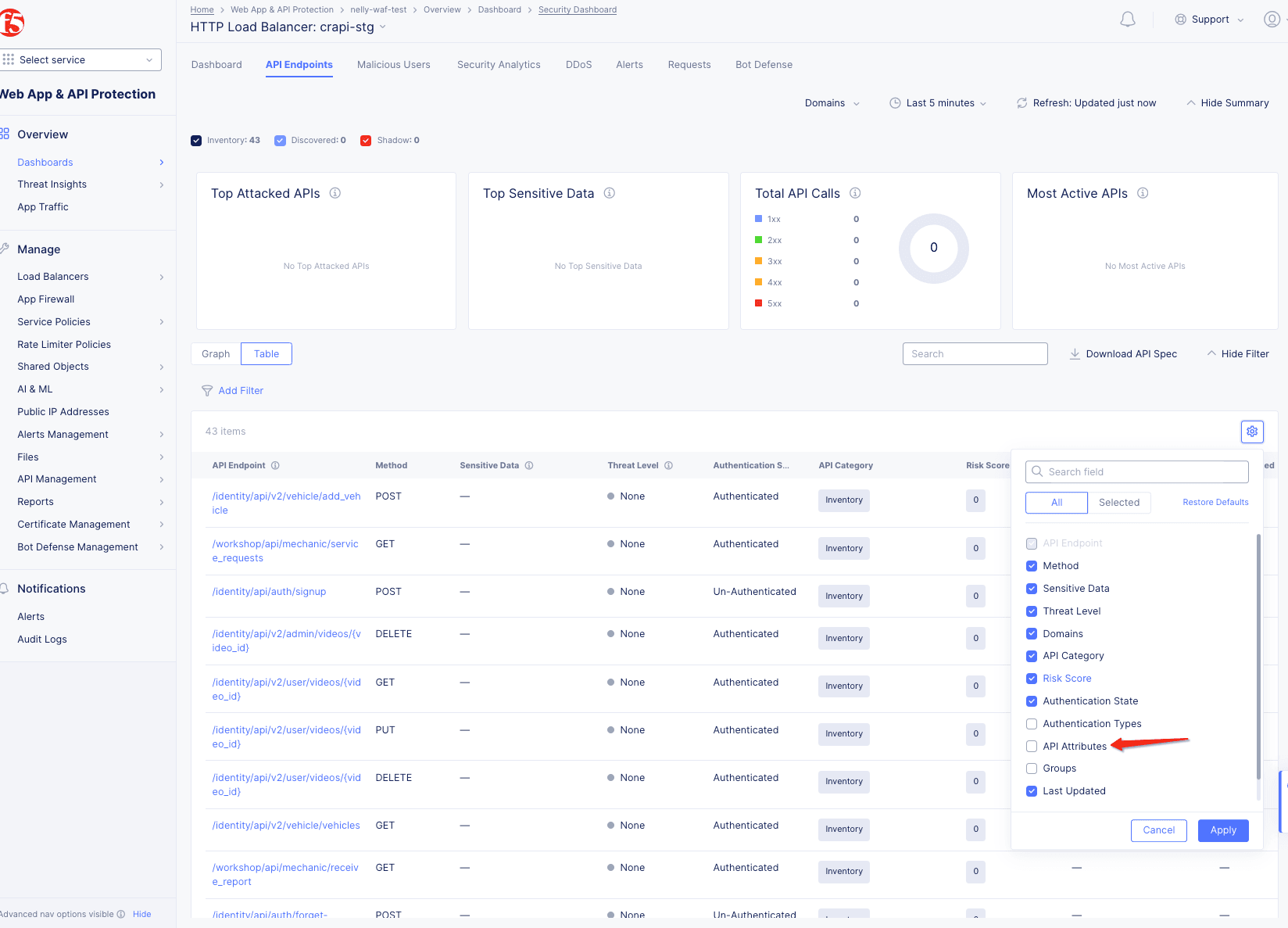 API Endpoint Discovery and Schema Learning | F5 Distributed Cloud ...