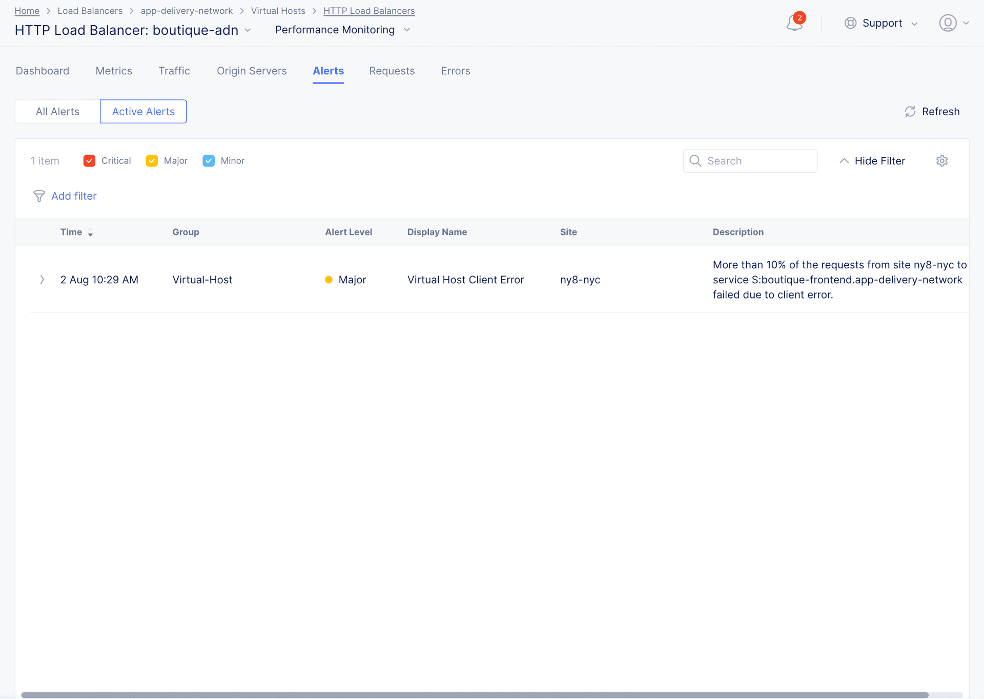 Configure DDoS Detection | F5 Distributed Cloud Technical Knowledge