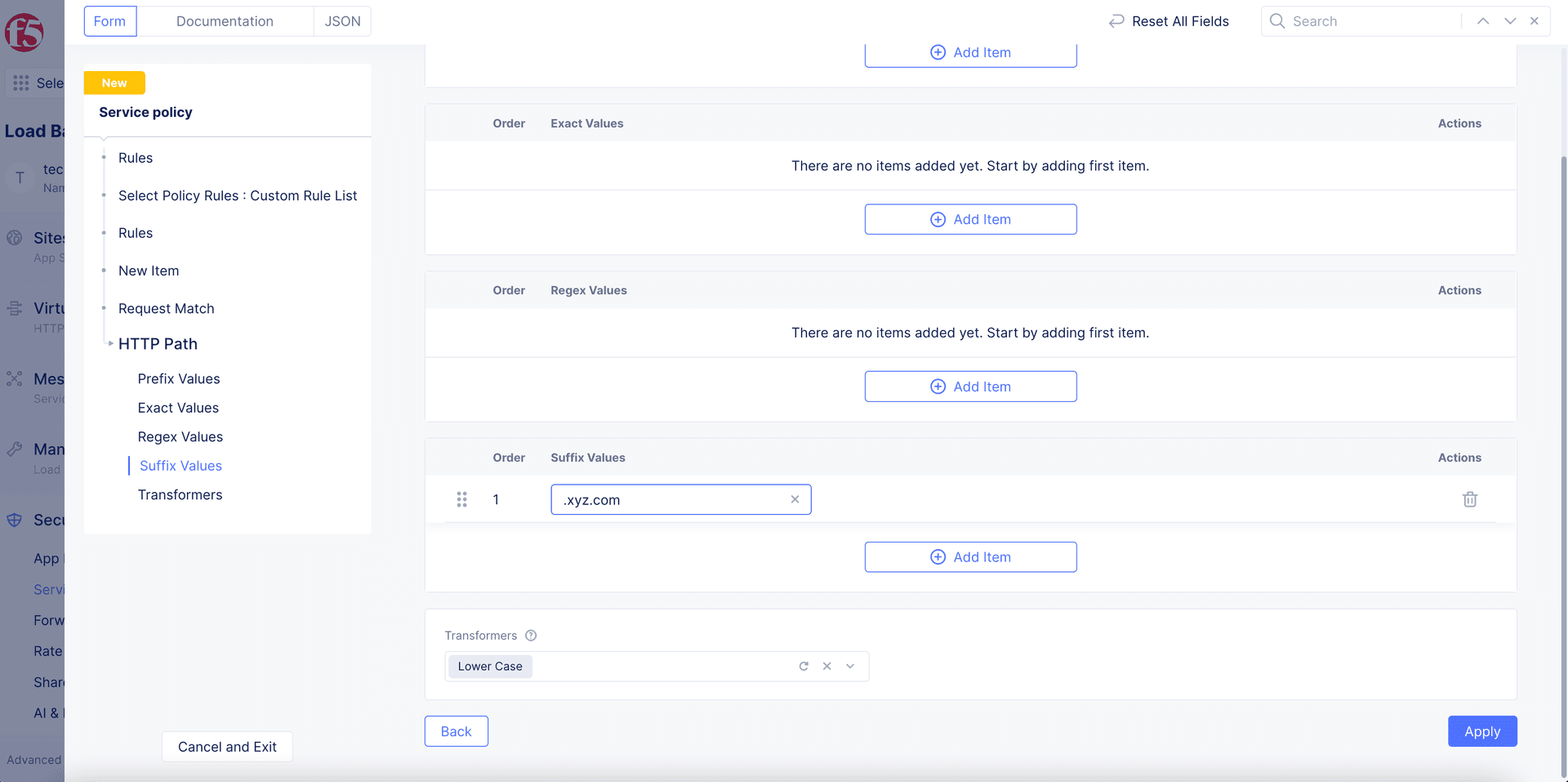 Service Policy | F5 Distributed Cloud Technical Knowledge