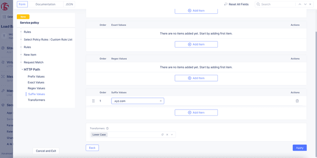 Service Policy | F5 Distributed Cloud Technical Knowledge