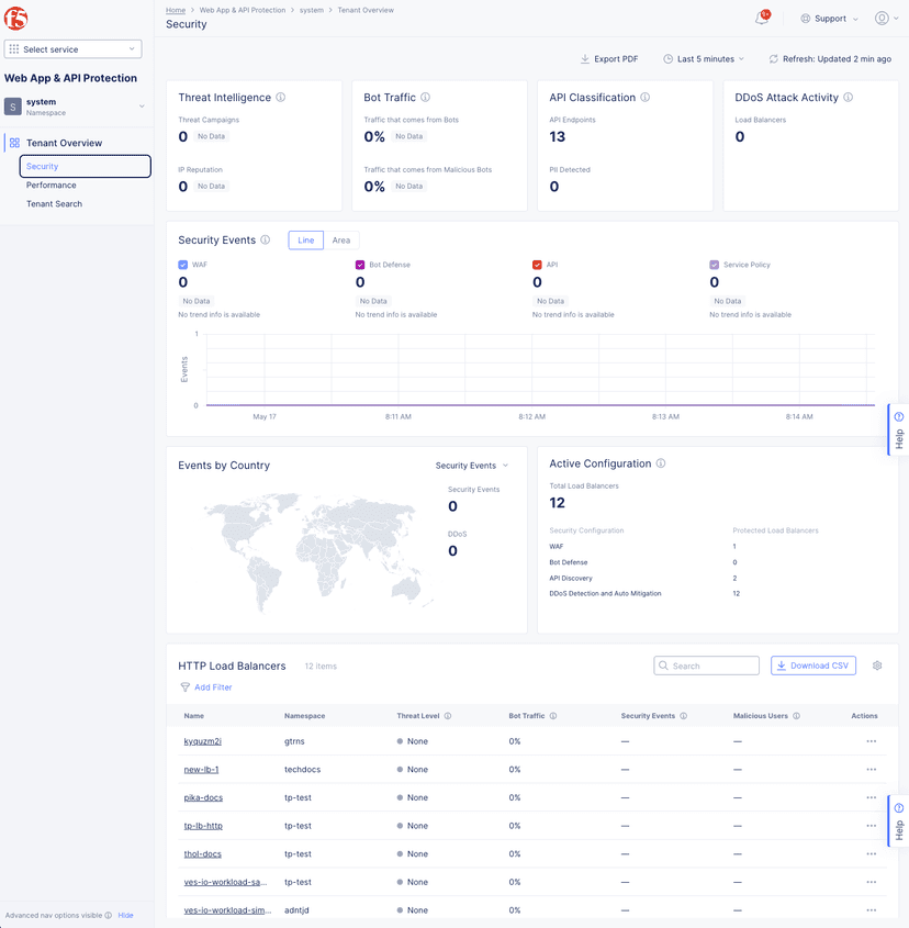 Monitor Web App & API Protection | F5 Distributed Cloud Technical Knowledge